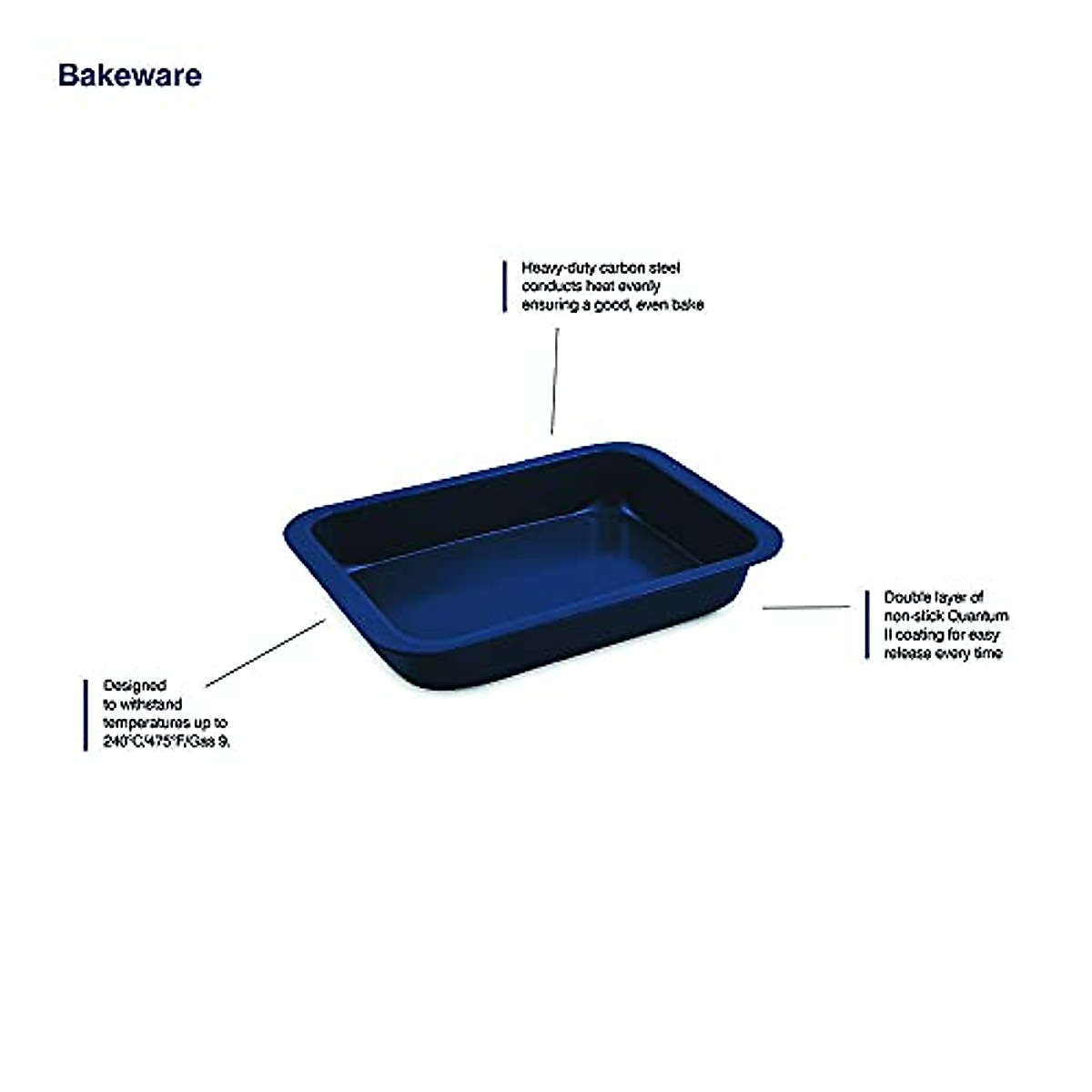 Zyliss Durable Non-Stick Pizza Tray | Carbon Steel | Dark Blue | Pizza Tray/Bakeware | Dishwasher Safe | 5 Year Guarantee…