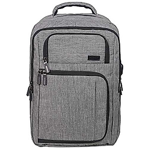 Rockland Slim Pro USB Laptop Backpack, Grey, Large
