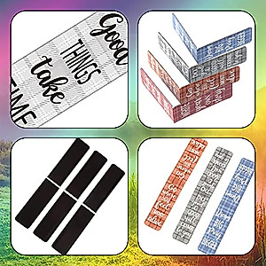 60 Pieces Inspirational Magnetic Bookmarks Motivational Bookmarks Magnetic Page Markers Assorted Magnet Page Clips for Students Teachers School Home Office Supplies (Simple Style)