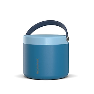Hydrapeak 18oz Stainless Steel Vacuum Insulated Thermos Food Jar | Kids Thermos for Hot Food and Cold Food, Wide Mouth Leak-Proof Soup Thermos for Adults, 10 Hours Hot and 16 Hours Cold (Sky)