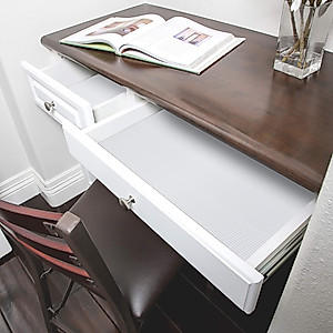 Smart Design Wire Rack Shelf Liner - Ribbed Grip - 12 Inch x 6 Feet - NSF Certified - for Steel Metal Shelves - Home Garage and Kitchen - Clear