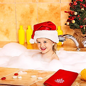 MCEAST 3 Pack Christmas Hand Towels Pure Cotton Towels Christmas Decorative Dish Towels Set for Kitchen Bathroom Home,12 x 18 Inches