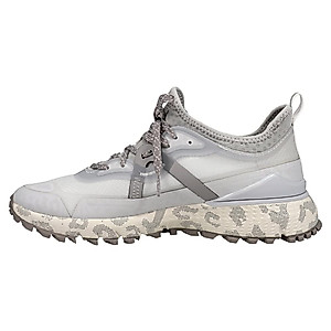 Cole Haan Women's Zerogrand OVERTAKE All Terrain Runner Water Resistant Running Shoe, Cool Gray/Titanium/Nimbus Cloud with Titanium Print, 7