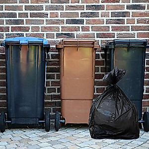 Mint-X - MX4048HD B16 Rodent Repellent Trash Bag, 0.630 Mil, Hi-Density, Star Seal, 48" Height x 40" Length, 45 Gallon, Black (Pack of 250)