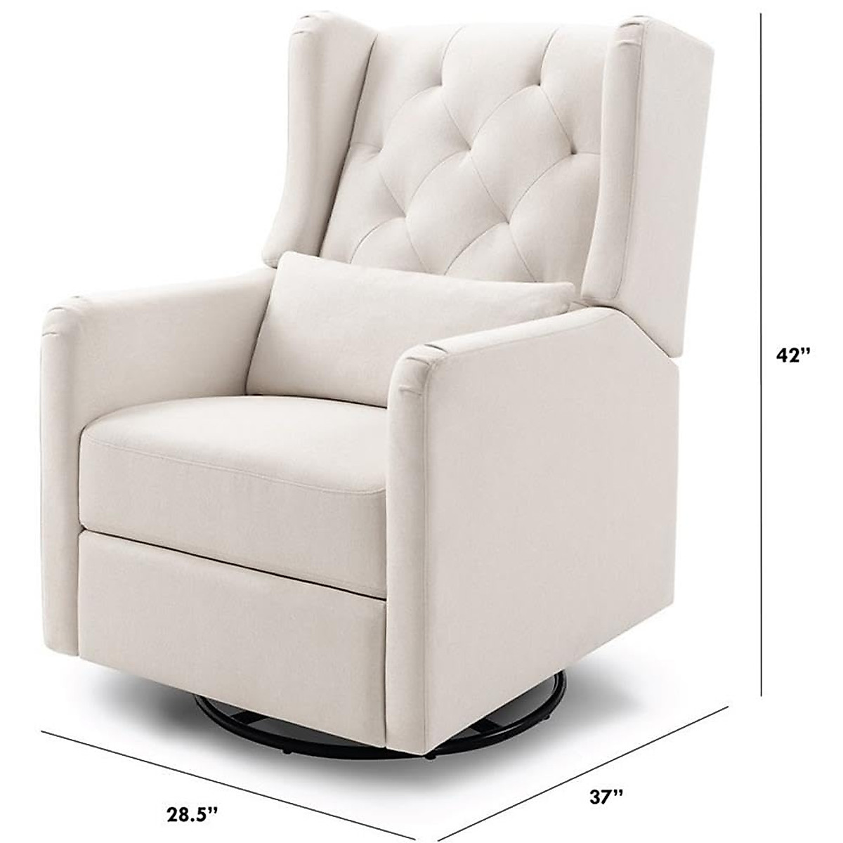 DaVinci Everly Recliner and Swivel Glider in Performance Cream Eco-Weave, GREENGUARD Gold Certified