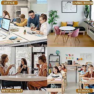 GLSLAND - 36"x 36" Glass Chair Mat/Office Chair Mat/Computer Desk Mats - 3MM Premium Tempered Glass-Hard Protect Floor Easy Glide Swivel Chairs for Carpet/Home/Office