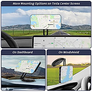 Wonarby Magnetic Phone Holder for Car - Tesla Model 3/X/Y/S Accessories Phone Mount - Magsafe Compatible with iPhone 12/13/14 and Samsung Cell Phones Car Holder