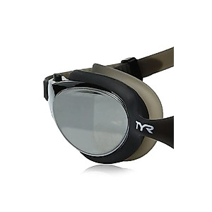 TYR Vesi Mirrored Googles, Silver/Black, One Size
