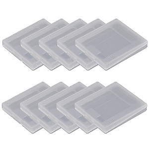 Game Card Case Games Cartridge Holder, Tectra 10pcs Clear Protective Game Cartridge Case Storage Box for Nintendo Gameboy Color GBC