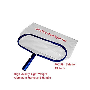 Mazza 18" Swimming Pool & Spa Skimmer, Ultra Fine Mesh Net