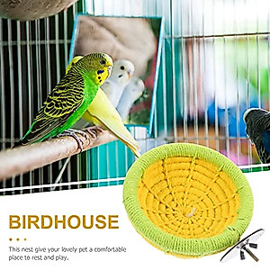 Ipetboom Cotton Rope Bird Nest Breeding Nest Hatch House Cage Finch Parrot Canary Nest Bird Nest Pigeon Nesting Bowls Bird Breeding Hatching Nest for Birds Parrot Breeding Nest 3pcs