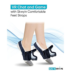 Skywin-VR Tracker Straps for HTC, Vive Tracker Straps -2 Pack, Adjustable Tracker Straps,VR Full Body Tracking for Foot, Tracking in Virtual Reality