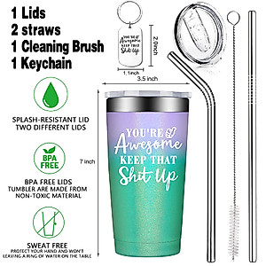 BIRGILT Thank You Gifts, Inspirational Gifts for Women - Funny Birthday, Graduation, Mothers Day, Congratulations, Encouragement Gifts for Women, Coworker, Friend, Mom, Sister, Daughter- 20oz Tumbler