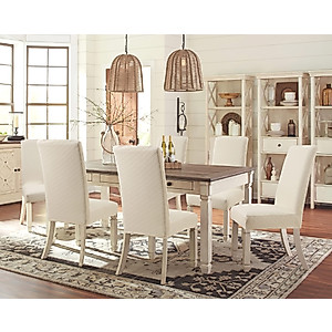 Fuloon Waterproof Dining Chair Covers, Parsons Chair Slipcover, Super Fit Stretch Kitchen Chairs Slipcovers, Removable Washable Chairs Seat Slipcover for Dining Room, Kitchen, Banquet (6 Pack, Beige)