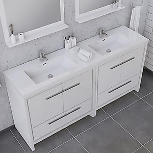Alya Bath Sortino Bathroom Vanity, White