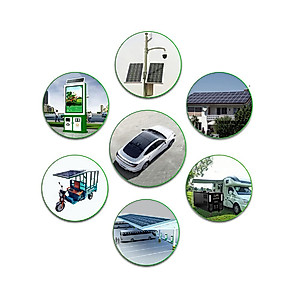 dsfen 600W Solar 10-30V Voltage Adjustable with LCD Display Maximum Power Point Tracking Photovoltaic Step-down Adapt to Various Batteries