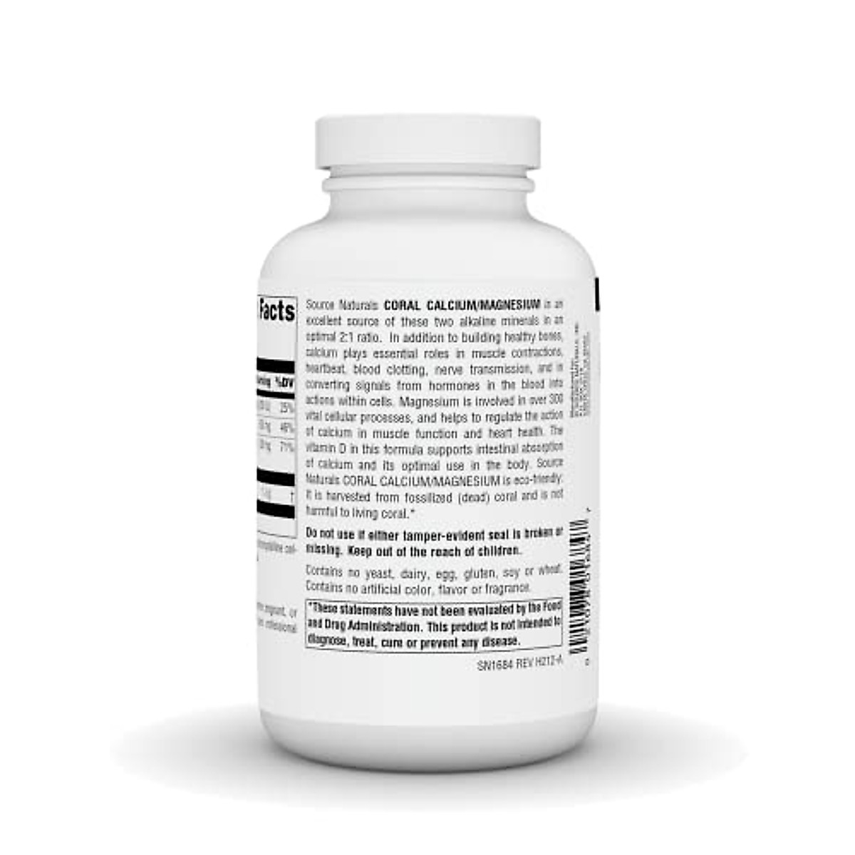 Source Naturals Coral Calcium/Magnesium 2:1 Ratio - 180 Capsules