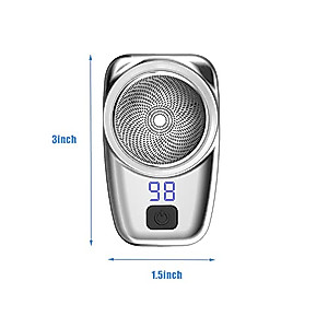 Mini Shaver Portable Electric Shaver,Electric Razor for Men,Mini-Shave Pocket Portable Shavers,USB Rechargeable Waterproof Shaver Wet and Dry Use Suitable for Home,Car,Travel Gift for Father Husband