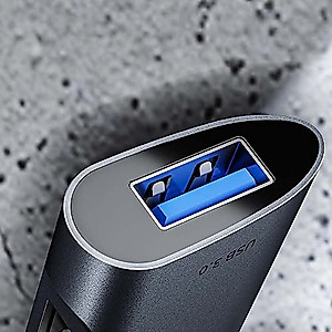 ACHORO 4 Ports Mini USB Hub – High Speed USB 3.0 Multiple USB Port Expender - Aluminium Alloy External USB Port for Laptop, Mac, PCs, – Portable Multi USB Port & Computer USB Hub (USB A 3.0 & 2.0)