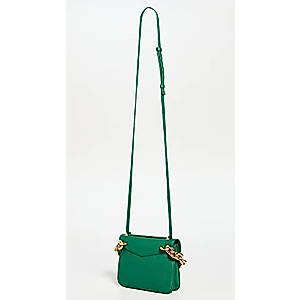 Bottega Veneta Women's Pre-Loved Small Mount Bag, Calfskin, Green, One Size