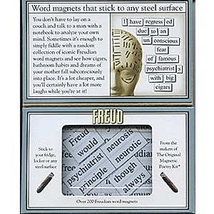 Magnetic Poetry - Freud Kit - Words for Refrigerator - Write Poems and Letters on The Fridge - Made in The USA