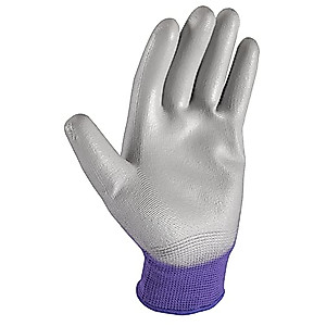 Wells Lamont 3 Pair Pack Women’s Gardening Gloves | PU Coated Grip Work Gloves| Each Pack Includes Pink, Green, Purple | Medium (413MF)