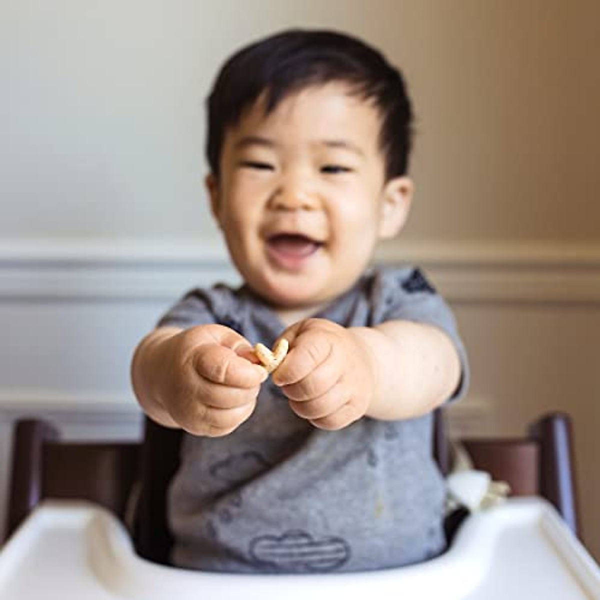 Happy Baby Organic Snackers Baked Grain Snack for Crawling Babies, Tomato and Basil, 1.5 Ounce (Pack of 6)