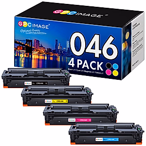 GPC Image Compatible Toner Cartridge Replacement for Canon 046 046H CRG-046 for Color ImageCLASS MF733Cdw MF731Cdw MF735Cdw LBP654Cdw Printer Tray (Black, Cyan, Magenta, Yellow)