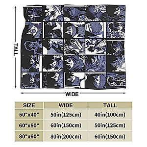 Anime Blankets Soft Plush Flannel Fleece Throw Blankets for Couch Sofa Bedding Living Room 60"x50"