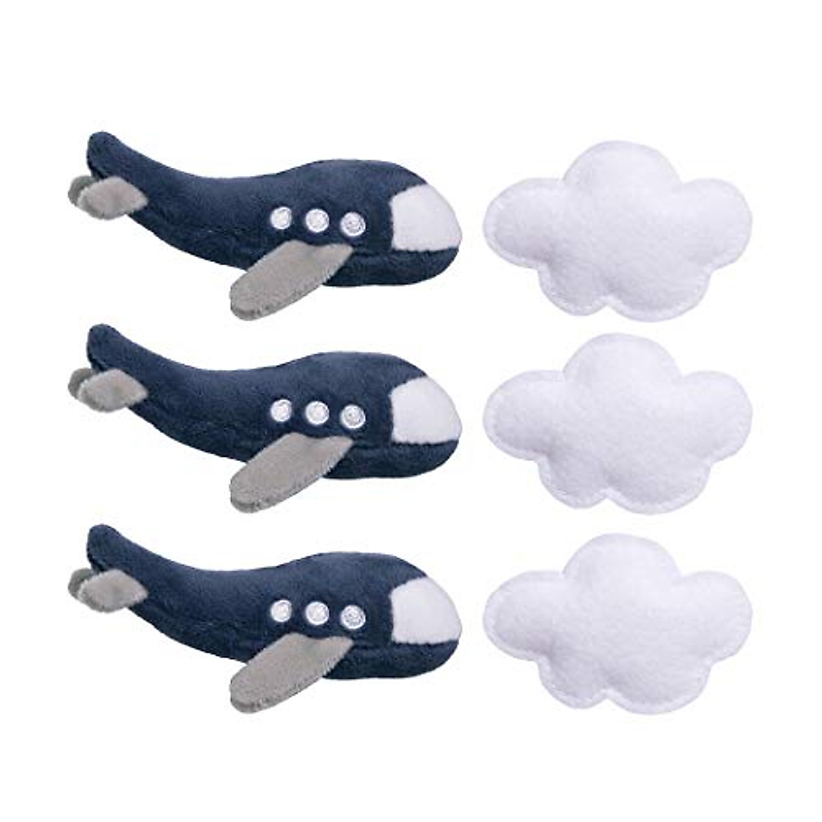 Sammy & Lou Airplane Baby Crib Mobile with Music, Crib Mobile Arm Fits Standard Crib Rail