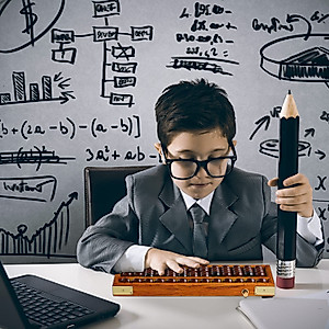 Flutesan 2 Pieces Abacus for Adults Kids Math, Wooden Abacus Japanese Chinese Soroban, 17 Column 13 Column Soroban Calculator (13 Column)