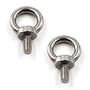 M3 Ring Shape Lifting Threaded Eye Bolt 304 Stainless Steel for Eye Nut Fastener-30 Pack