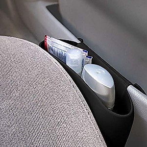 FH Group Silicone Waterproof Durable Portable Small Waste Trash Garbage Bin Can for Cars, SUVs, and Trucks Black