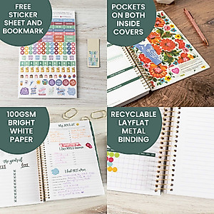 bloom daily planners 2023-2024 Academic Year Day Planner (July 2023 - July 2024) - 5.5” x 8.25” - Weekly/Monthly Agenda Organizer Book with Stickers & Bookmark - Ukrainian Floral