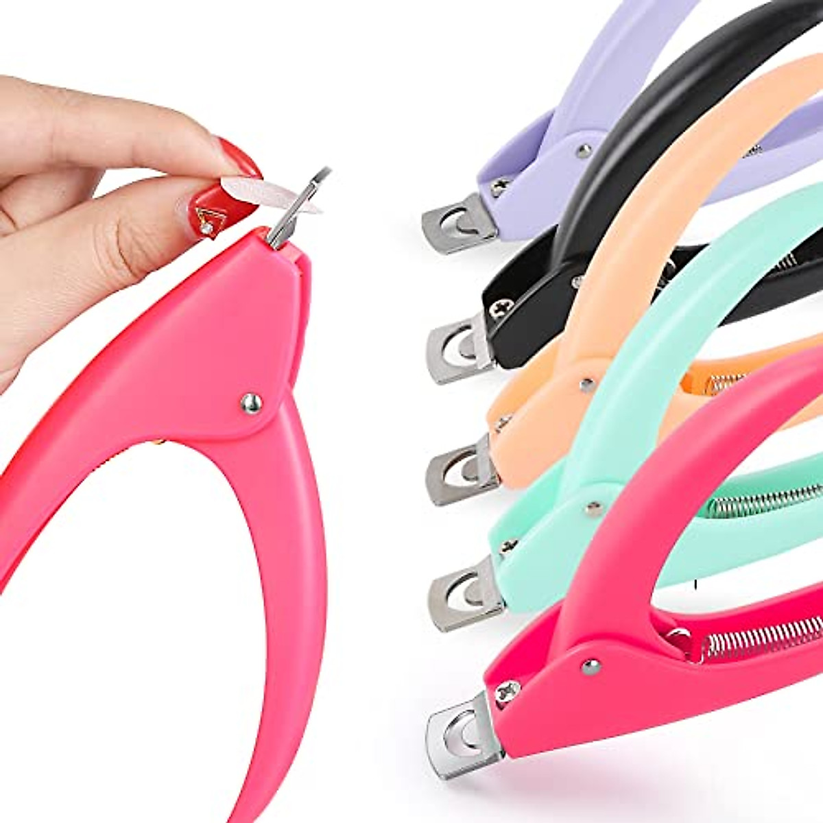 Dr.nail Acrylic Nail Clippers,Nail Clippers for Acrylic Nails,Adjustable Fake Nail Cutter Nail Tip Trimmer for Artificial Nail Art Manicure Tools Clip Tool