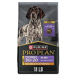 Purina Pro Plan High Calorie, High Protein Dry Dog Food, 30/20 Chicken & Rice Formula - 18 lb. Bag