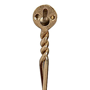 Kate and Laurel Vista Mid-Century Modern, Space-Saving, Wall Mounted Desk Shelf - Rich Walnut Brown Finished Wood Top Supported with Decorative Gold Wire