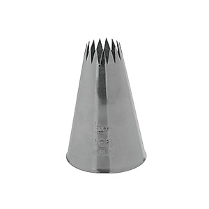 Ateco # 865 - French Star Pastry Tip .44'' Opening Diameter- Stainless Steel
