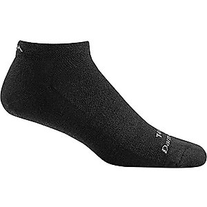 Darn Tough Tactical No Show Light Socks (T4037) Unisex – (Black, Large)