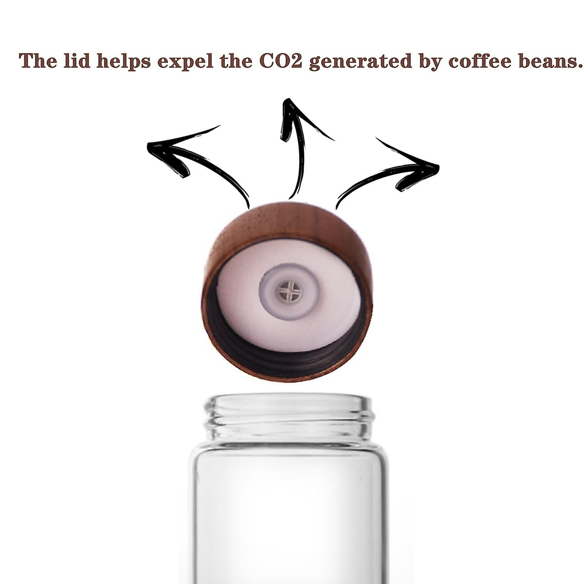 Ulimitada Coffee Bean Storage Tubes, 6 Tubes Single Dose Coffee Bean Container Cellar with Wooden Stand and 35-40g Glass Vials