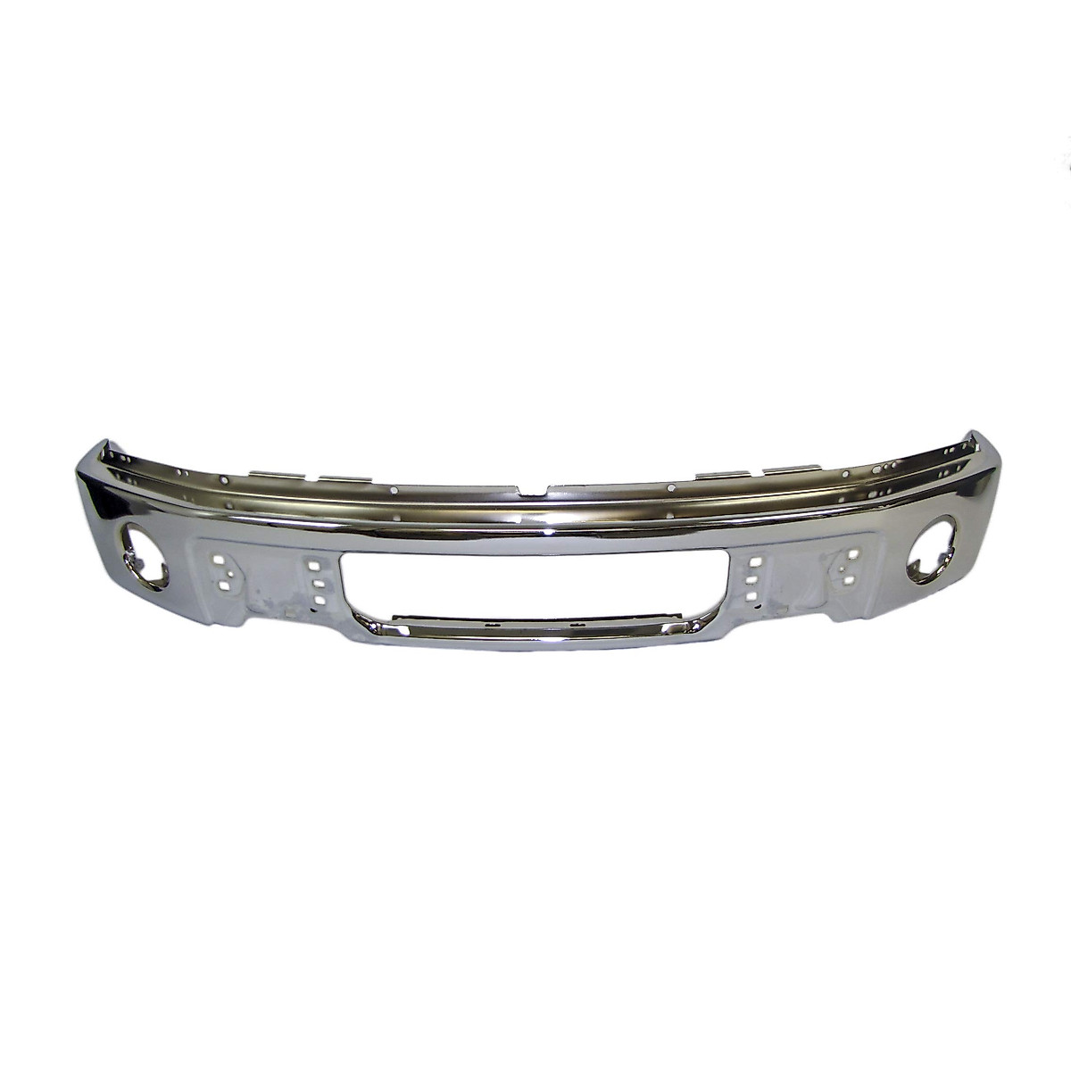 FOR FORD F150 2009-2014 FRONT BUMPER FACE BAR CHROME WITH FOG LAMP HOLES FO1002411