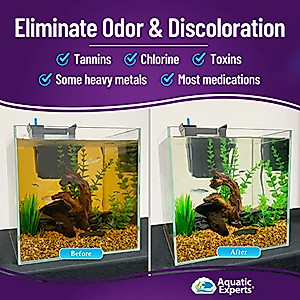 Premium Activated Carbon - Aquarium Carbon for Fish Tank Filter - Aquarium Filter Media - Aquarium Charcoal for Fish Tanks - Activated Charcoal Bulk (Granulated, 3 lbs with Fine Mesh Bag)