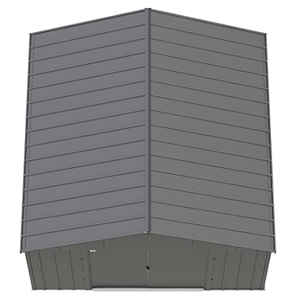 Arrow Sheds Classic 12' x 12' Outdoor Padlockable Steel Storage Shed Building, Charcoal