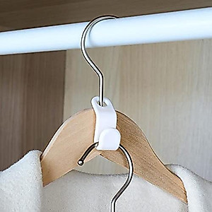 6/12/24 Pcs Clothes Hanger Connector Hooks, Space-Saving Hanger Extender Clips, Cascading Clothes Hooks, Outfit Hangers Suitable for Christmas Home Bedroom Decorations