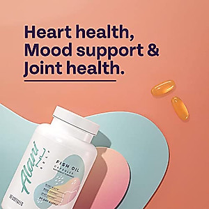 Alani Nu Omega 3 Fish Oil, 1500MG, 800mg EPA, 600mg DHA, Gluten-Free, (60 Softgels) 30 Servings