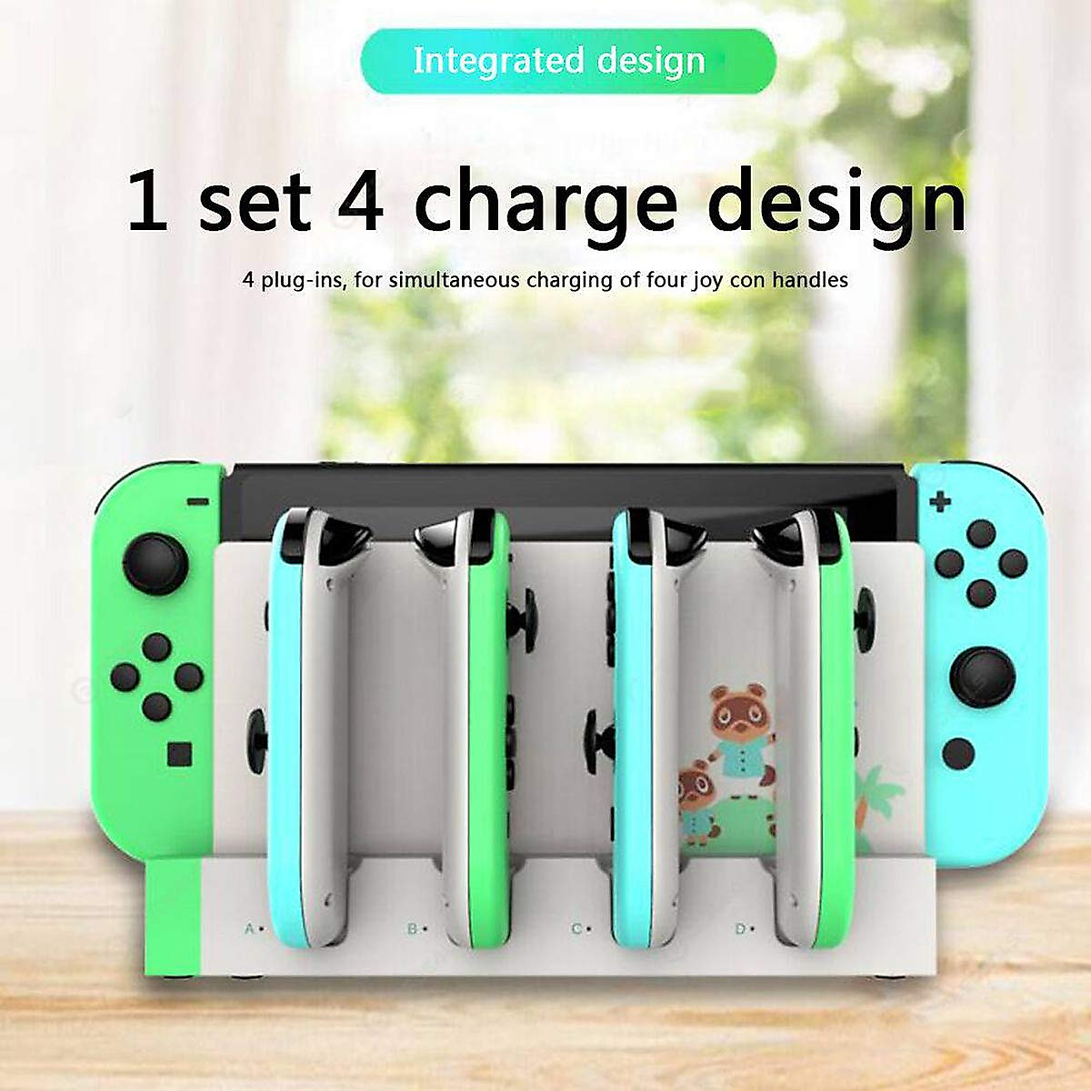 Eurobuy Switch Controller Charger, Controller Charging Dock Charging Station for Nintendo Switch Joy-Con