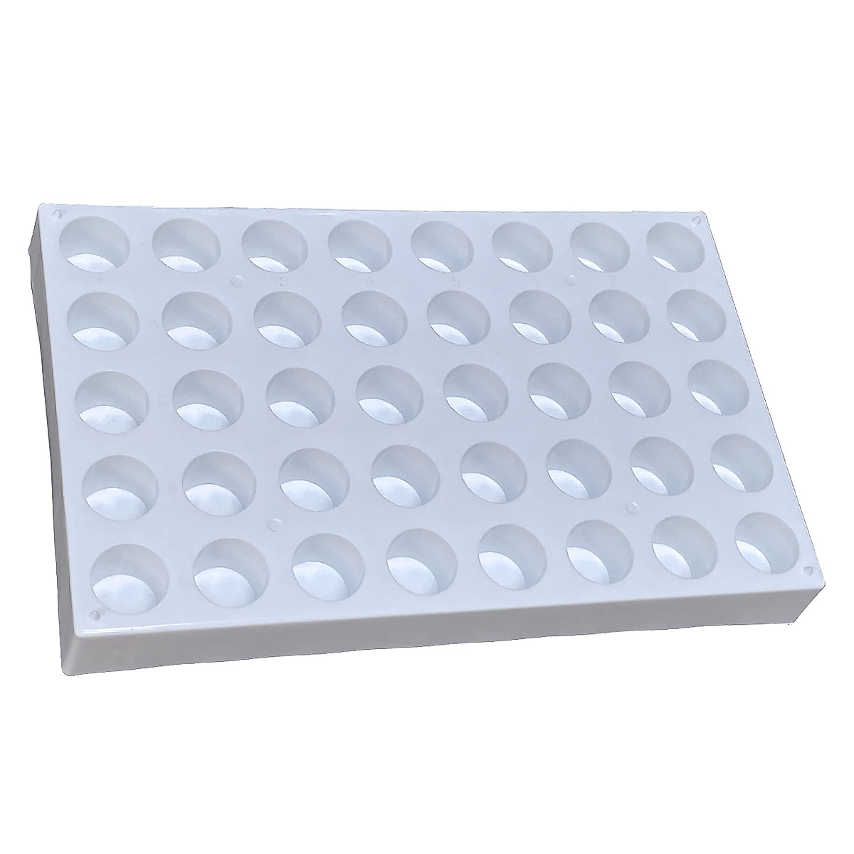 MUHWA Vial Racks for 10ml Vials, 40 Holes Sample Bottles Rack, Φ25mm, Pack of One