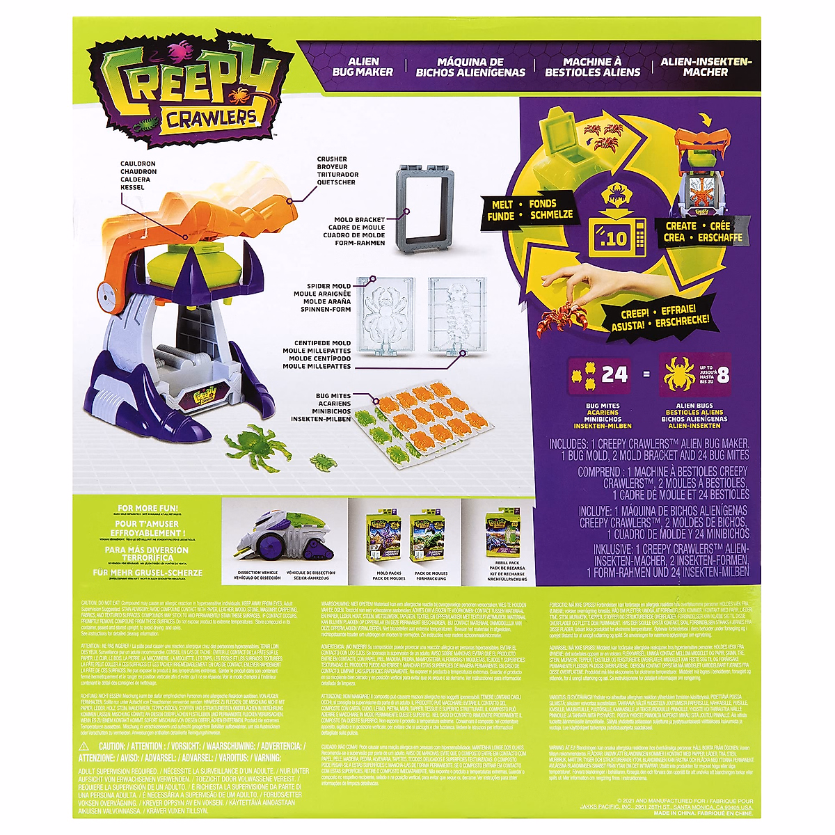 Creepy Crawlers Gooey Bug Refill Pack - Orange & Blue Mites