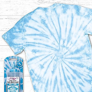 Tulip One-Step Tie-Dye Kit, Vibrant Colors for Fabric 4 fl oz, Sky