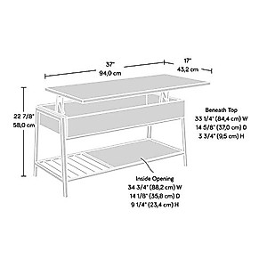 Sauder 424931 North Avenue Lift-Top Coffee Table, Charter Oak Finish